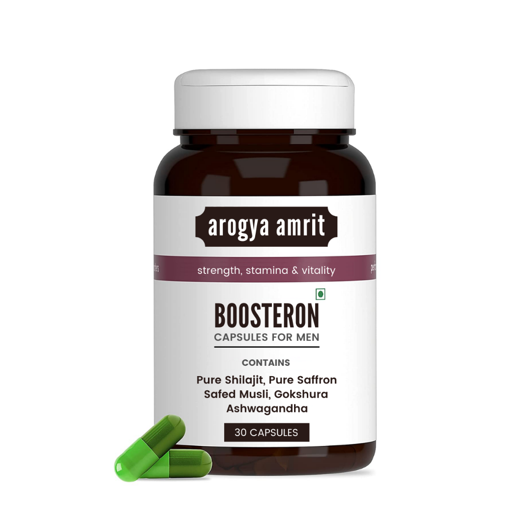 Boosteron Capsules for Strength, Stamina & Vitality in Men - 30 Capsul ...
